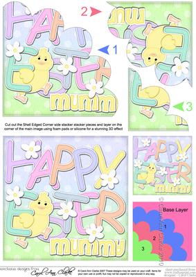 Happy Easter Mummy Easter Chick Felties Shell Corner - CUP195766_359 ...