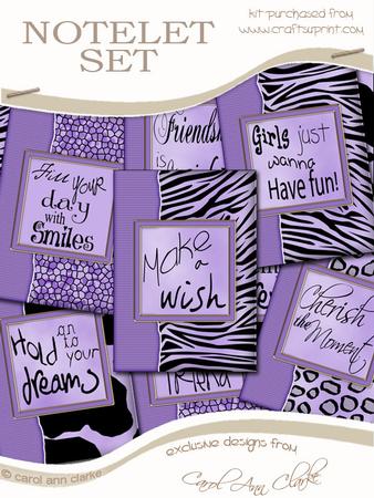 Fun and Funky Animal Print Notelet Set - CUP213256_359 | Craftsuprint