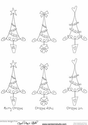 Fun & Funky Xmas Trees Digi Stamps - CUP24370_359 | Craftsuprint