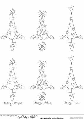 Fun & Funky Xmas Trees Digi Stamps - CUP24371_359 | Craftsuprint