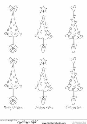 Fun & Funky Xmas Trees Digi Stamps - CUP24372_359 | Craftsuprint