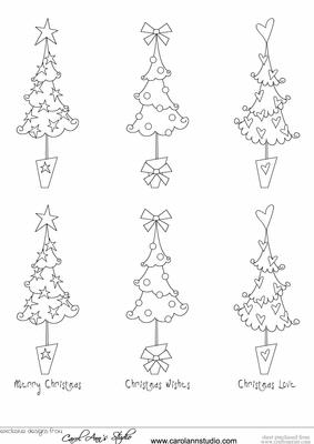 Fun & Funky Xmas Trees Digi Stamps - CUP24374_359 | Craftsuprint