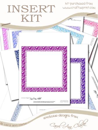 7 x 7 Pretty Floral Blank Inserts - CUP254799_359 | Craftsuprint
