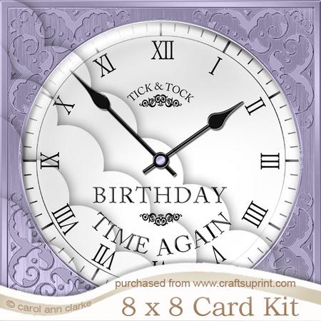 8x8 Birthday Clock Kit with Scalloped Corners - CUP270793_359 ...