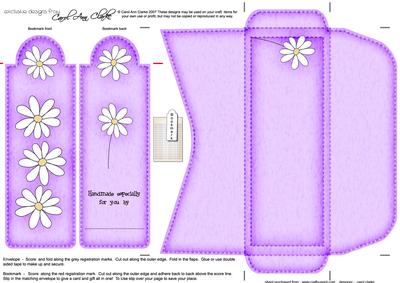Daisy Chain Bookmark Card N Envelope - CUP289425_359 | Craftsuprint