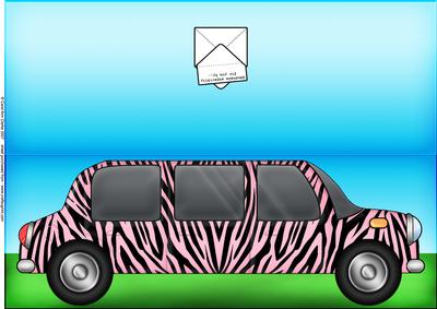 Large Dl Zebra Stripe Stretch Limo Quick Cut N Fold Card - CUP294449 ...