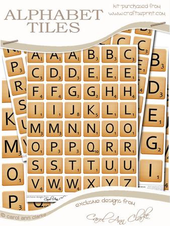 Alphabet Game Letter Tiles Kit - CUP300953_359 | Craftsuprint