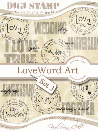 Love Digi Stamp Word Kit - CUP31008_359 | Craftsuprint