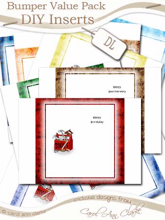 Bumper Value Pack of Men's DIY Dl Inserts - CUP31906_359 | Craftsuprint