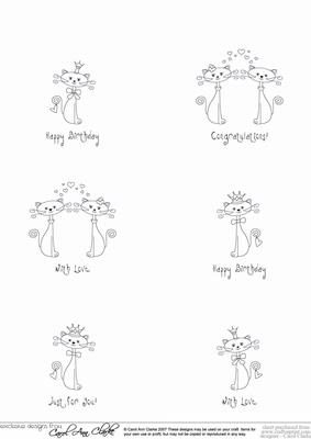 Kool Kats Black & White Digital Image Stamps - CUP32473_359 | Craftsuprint