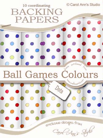Backing Papers in Men's Ball Games Colours - CUP33351_359 | Craftsuprint