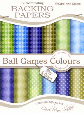 Backing Papers in Men's Ball Games Colours - CUP33353_359 | Craftsuprint