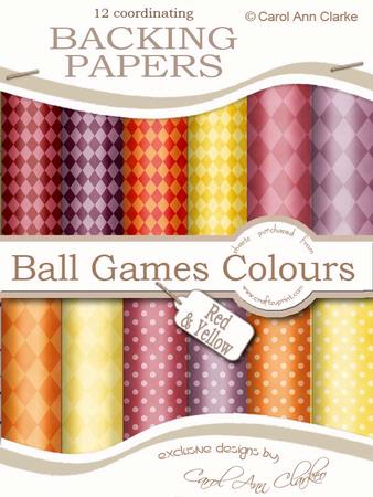 Backing Papers in Men's Ball Games Colours - CUP33359_359 | Craftsuprint