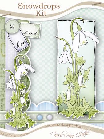 Snowdrops Kit with Step by Step Decoupage - CUP36353_359 | Craftsuprint