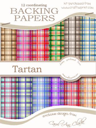 Tartan Backing Paper Kit - CUP372271_359 | Craftsuprint