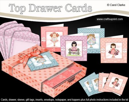 3D Top Drawer Girlz Notelet Cards Bumper Kit - CUP373953_359 | Craftsuprint