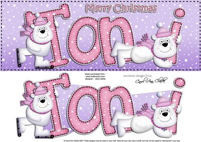 Xmas Large Dl Toni Quick Card N 3D Decoupage - CUP381079_359 | Craftsuprint