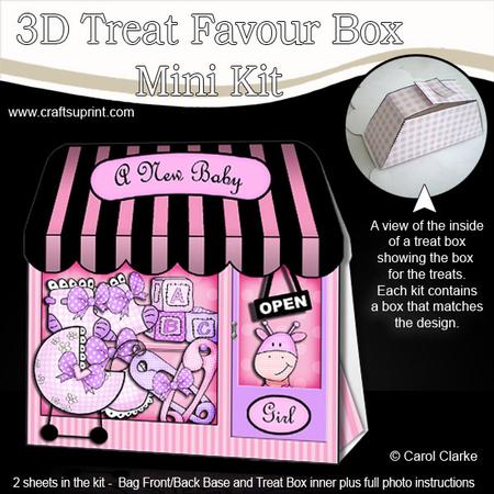 3D Little Baby Girl Shop Treat or Favour Box Mini Kit - CUP381954_359 ...