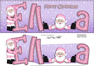 Xmas Large Dl Ella Quick Card N 3D Decoupage - CUP382848_359 | Craftsuprint