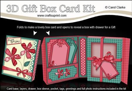 3D Patchwork Petals Gift Box Card Kit with 3D Decoupage - CUP393636_359 ...
