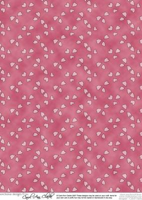 Pink Hearts Backing Paper - CUP41158_359 | Craftsuprint