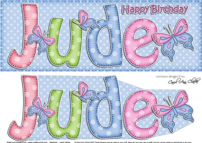 Large Dl Birthday Jude Quick Card N 3D Decoupage - CUP421283_359 ...