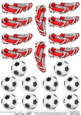 Footballs & Football Boots 3D Decoupage Designs - CUP428355_359 ...