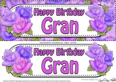 Large Dl Happy Birthday Gran Card & 3D Decoupage - CUP430653_359 ...