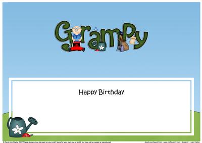 Happy Birthday Grampy Matching Large Dl Insert - CUP433129_359 ...