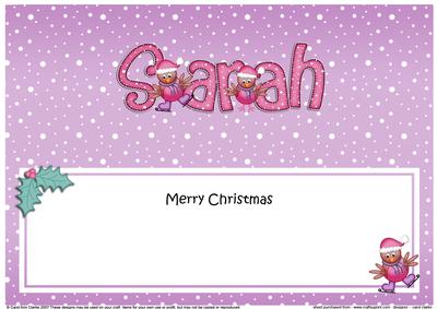 Merry Christmas Sarah Robins Matching Large Dl Insert - CUP439926_359 ...