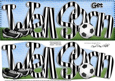 Large Dl Get Well Soon Football Card & 3D Decoupage - CUP443305_359 ...
