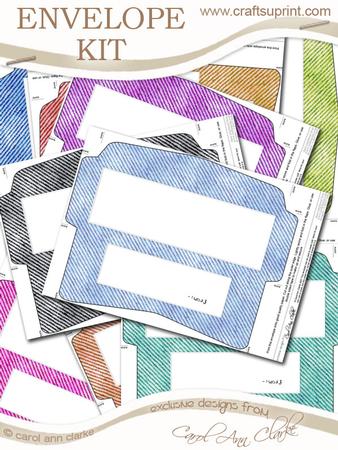 10 Mini Dl (80 x 215mm) Denim Envelopes - CUP443915_359 | Craftsuprint