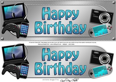 Large Dl Birthday Gadgets & Gizmos 3D Decoupage - CUP444569_359 ...