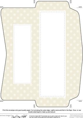 Mini Dl (80 x 215mm) Polka Dots Envelope - CUP464032_359 | Craftsuprint