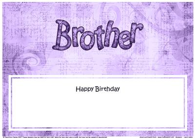 Birthday Brother Clocks Matching Large Dl Insert - CUP465712_359 ...