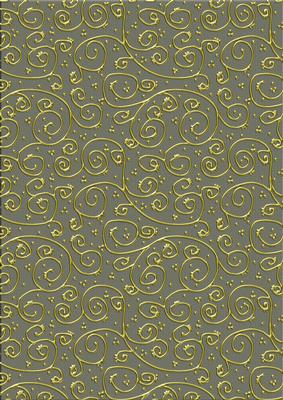 Neutrals 'metallic Swirls - Gold' Backing Paper - CUP47073_359 ...