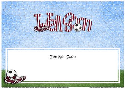 Get Well Soon Football Large Dl Matching Insert - CUP470963_359 ...