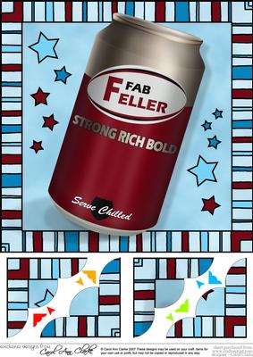 8 x 8 Fab Feller Beer Can Scalloped Corner Topper - CUP471524_359 ...