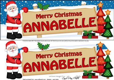 Xmas Annabelle Santa Signpost Lge Dl Easicut Decoupage - CUP475134_359 ...