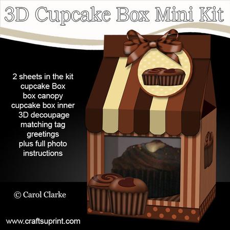 3D Chocolate Milk Carton Cupcake Treat Box Mini Kit - CUP508939_359 ...