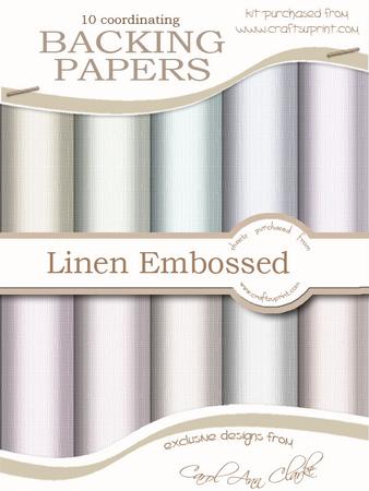 'linen Embossed' Backing Paper Kit - Shades of White - CUP50901_359 ...