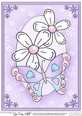 A4 Fluttery Butterfly - CUP51933_359 | Craftsuprint