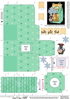 3D Hamish Scottie Dog Tiny Easter Egg Milk Carton Treat Box - CUP525274 ...