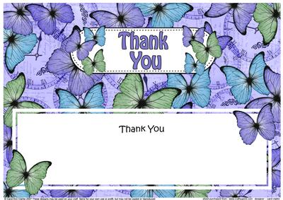 Thank You Teacher Butterflies Large Dl Matching Insert - CUP533492_359 ...