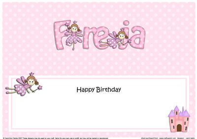 Birthday Freja Fairy Matching Large Dl Insert - CUP536727_359 ...