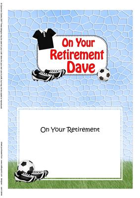 5x7 Retirement Dave Football Matching Insert - CUP541751_359 | Craftsuprint