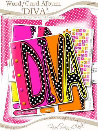 Diva Word Book Kit in Watermelon - CUP54747_359 | Craftsuprint
