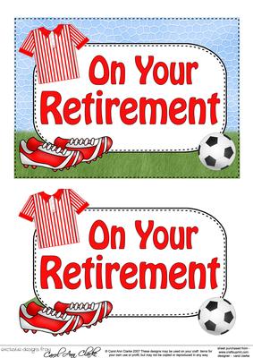 5x7 Retirement Football 3D Step by Step Decoupage - CUP551777_359 ...