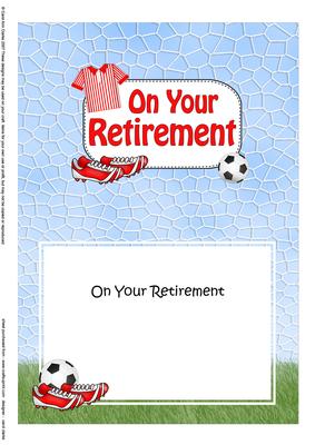 5x7 Retirement Football Matching Insert - CUP551778_359 | Craftsuprint