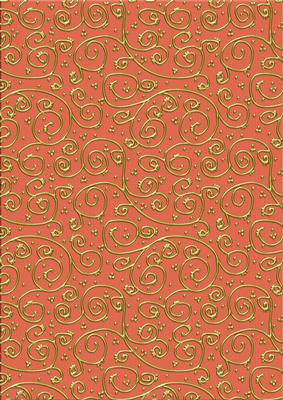 'gold Metallic Swirls' Backing Paper - Flowers and Pearls Co - CUP56491 ...